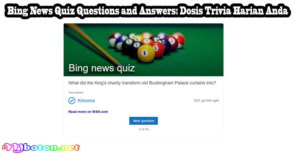 Take Today's Bing News Quiz Questions And Answers - Mboton