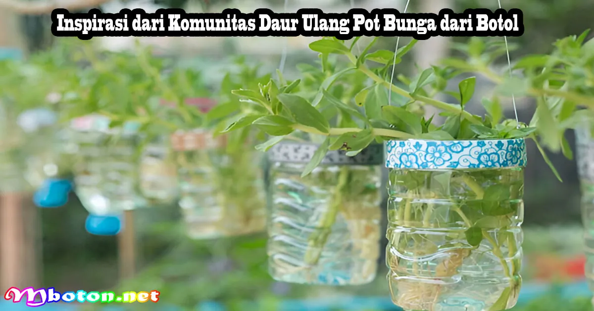 10 Sederhana Cara Membuat Pot Bunga Dari Botol - Mboton